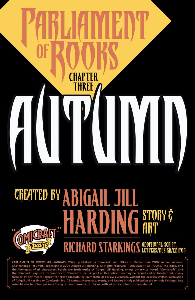 Exclusive Preview: PARLIAMENT OF ROOKS #3: AUTUMN (2024) - Freaksugar